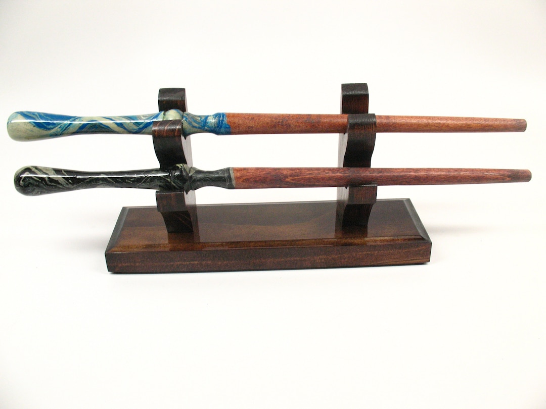 Magic Wand Stand Wizard Desktop Display Holds 2 Wands #630 - Etsy