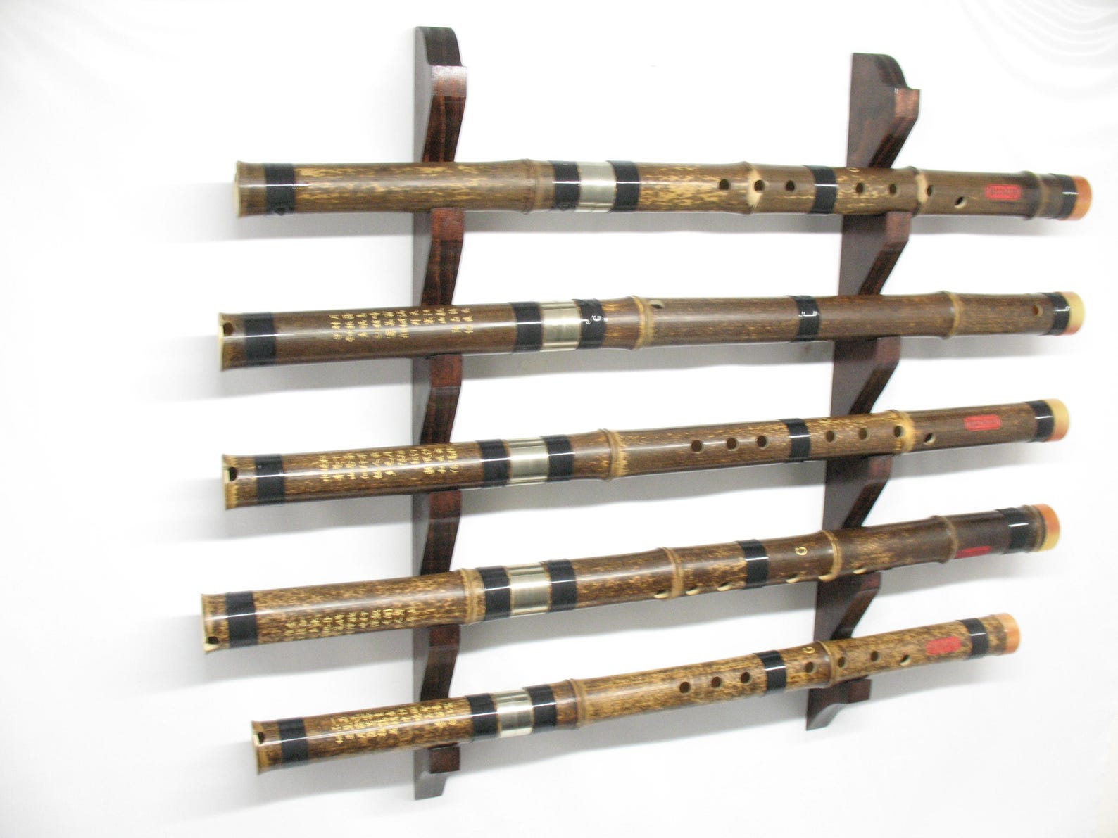 Bamboo Flute Stand Display Holds 5 Flutes Wall Hanging #932 - Etsy