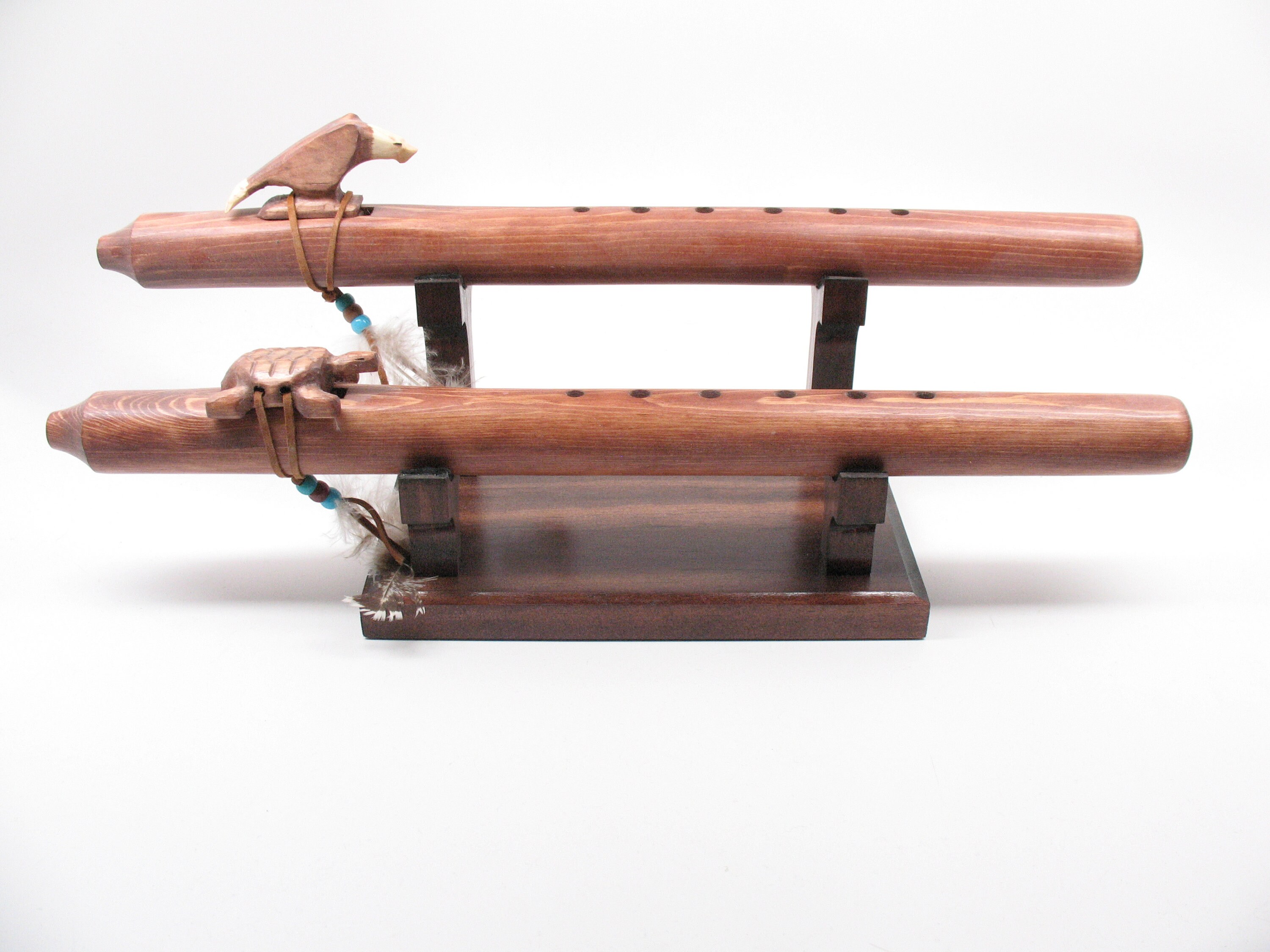 Native American Flute Stand Display Holds Two Flutes #957 - Etsy
