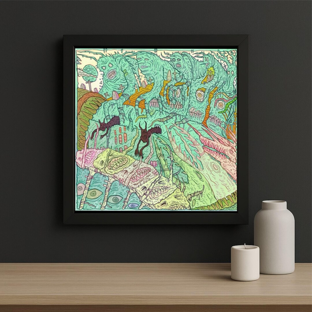 Surreal Horror Art Print: Abstract Monster, Dark Gothic Decor - Etsy