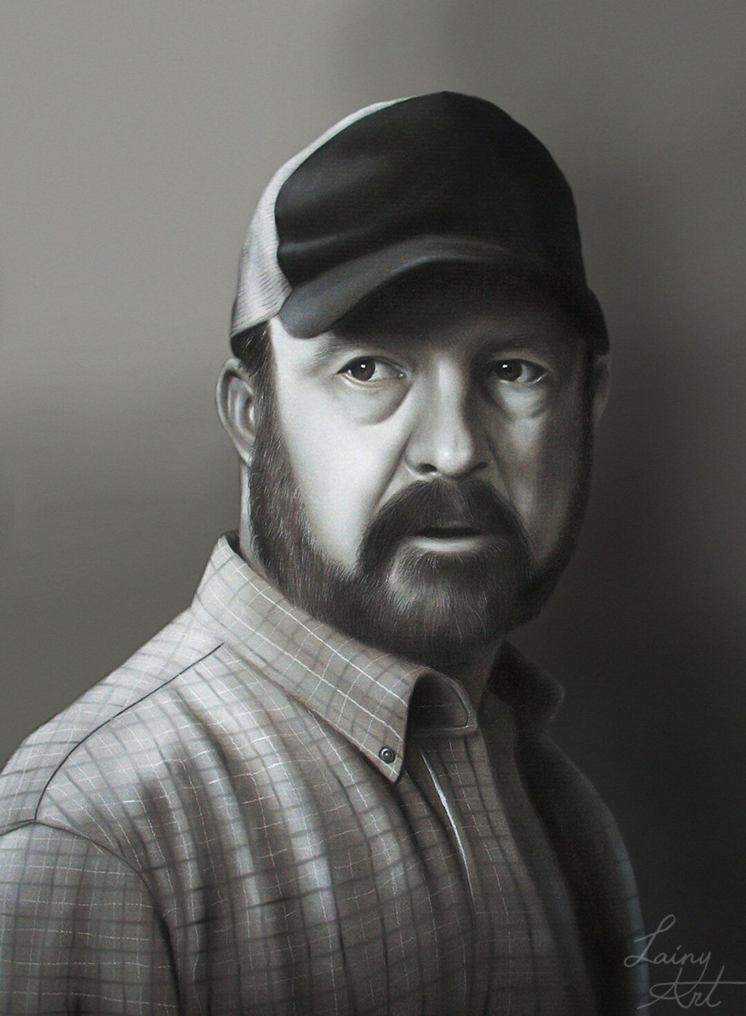 Bobby Singer Print Jim Beaver, Supernatural, Realistic Charcoal Drawing ...