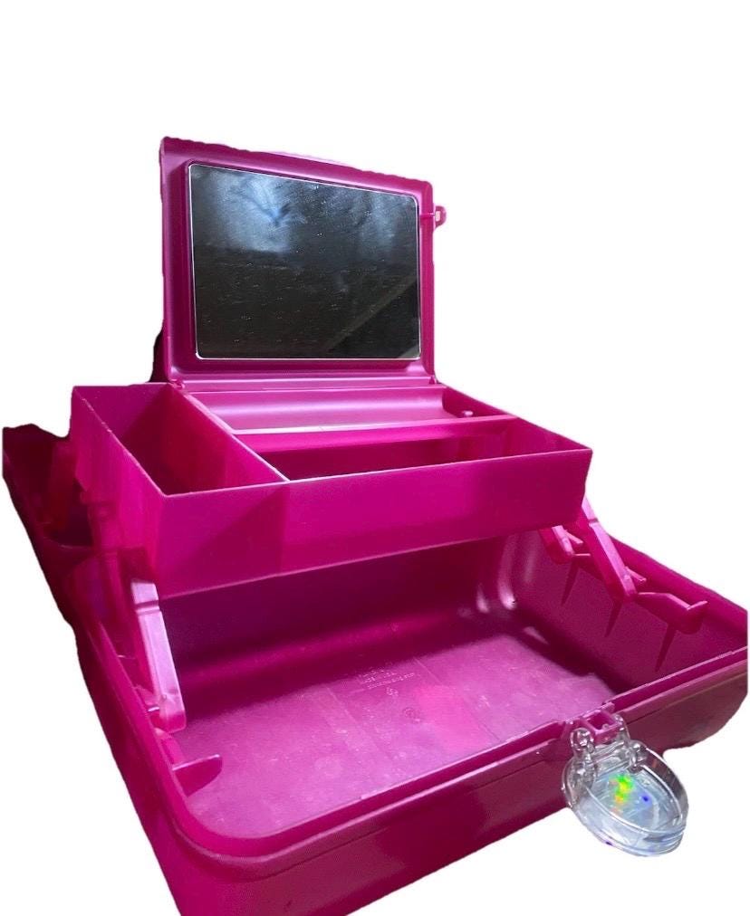 Vintage 80-90s Pink Caboodles Makeup Case With Mirror | Retro Cosmetic ...