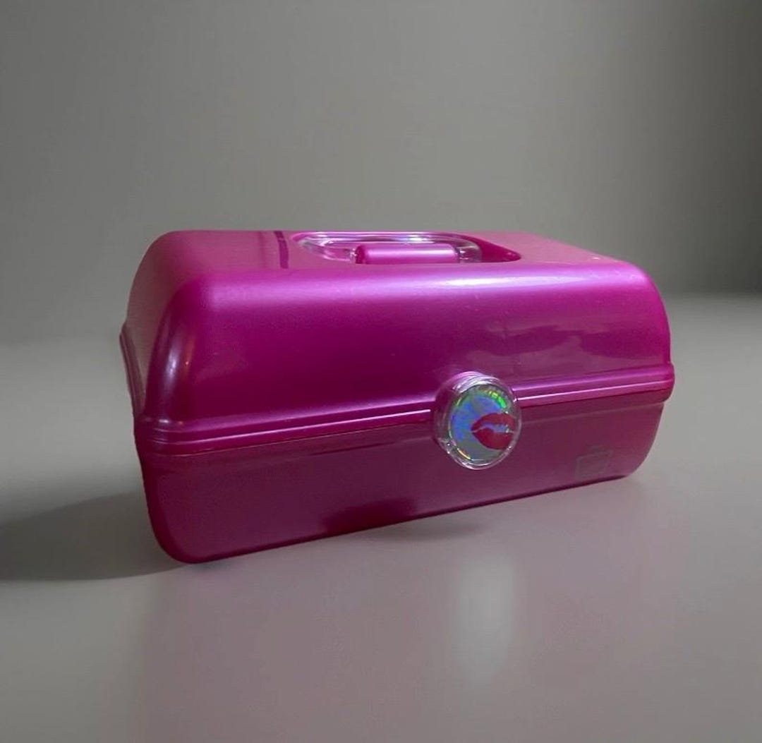 Vintage 80-90s Pink Caboodles Makeup Case With Mirror | Retro Cosmetic ...