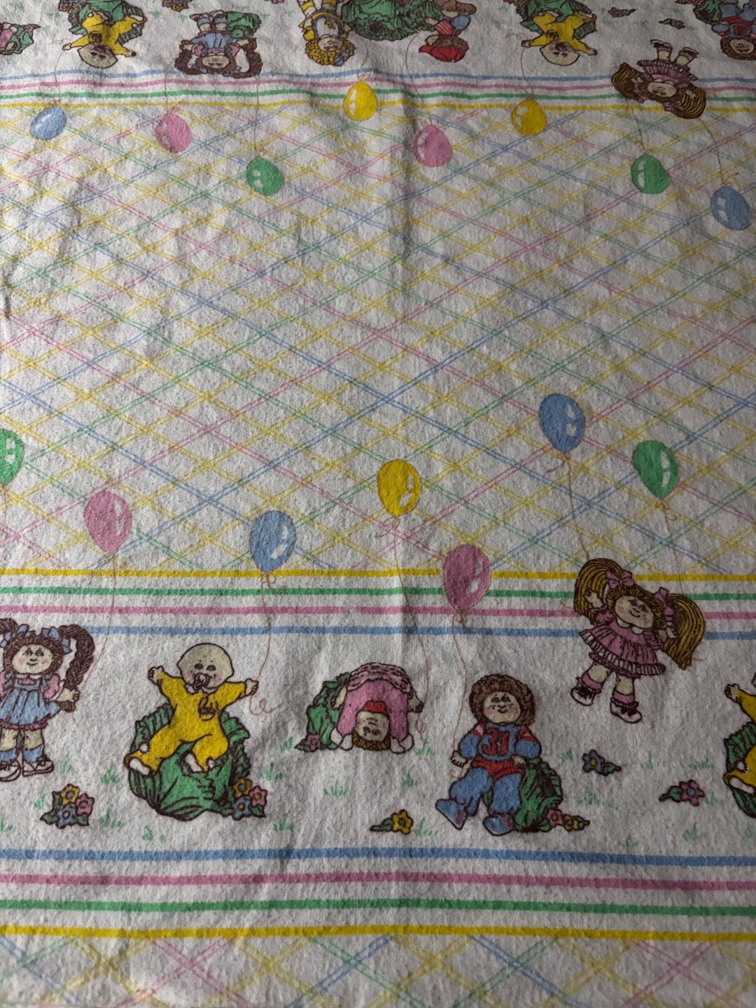 Vintage Cabbage Patch Kids W/ Balloons 1983 Doll Baby Blanket Baby ...