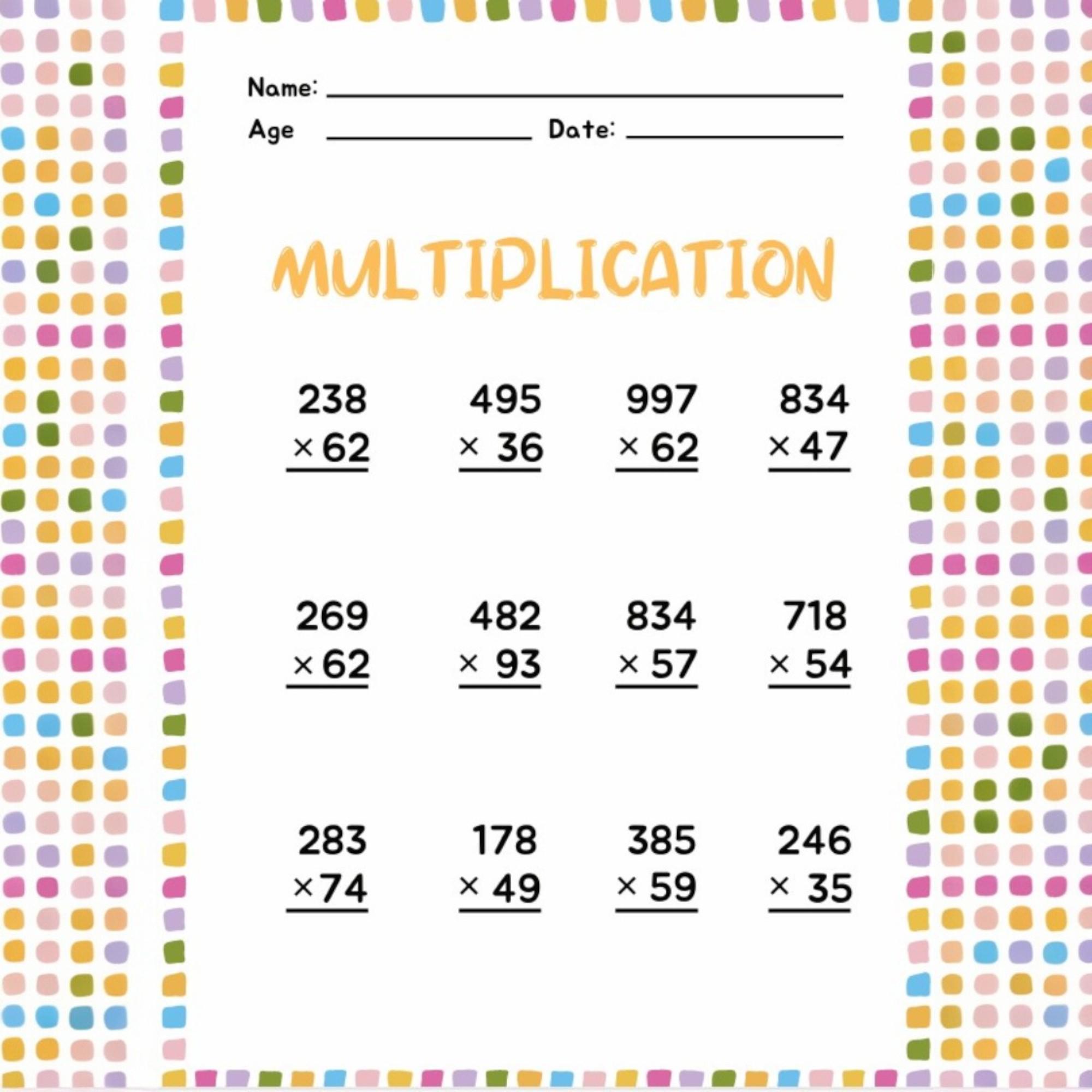 Printable 5th Grade Math Worksheets - Educational Resources for Kids - Etsy