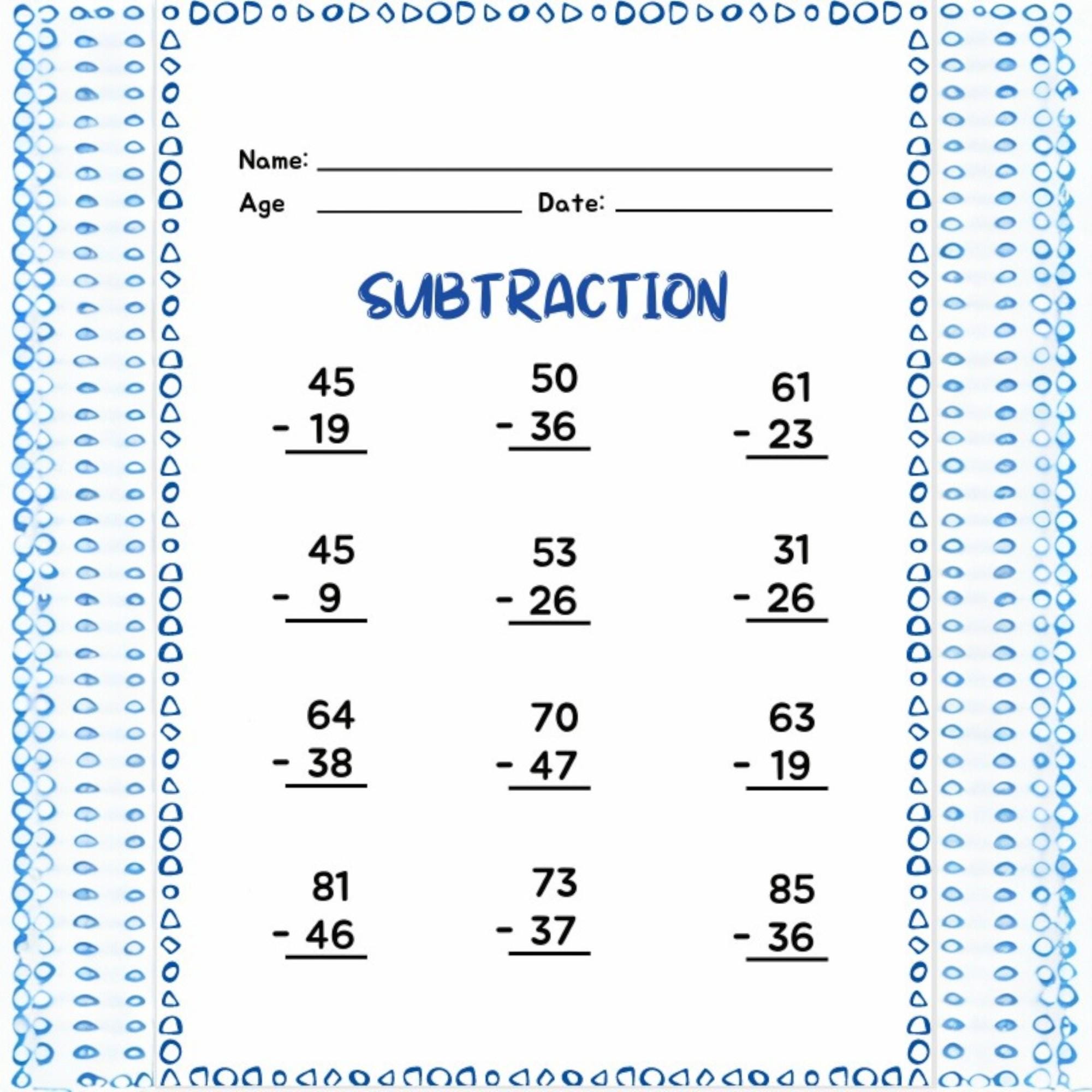 Educational 2nd Grade Math Worksheets - Printable Homeschooling ...