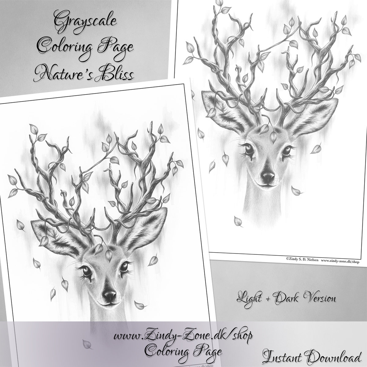 Browning Deer Head Coloring Page