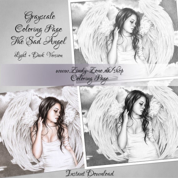 Crying Anime Angel Drawing