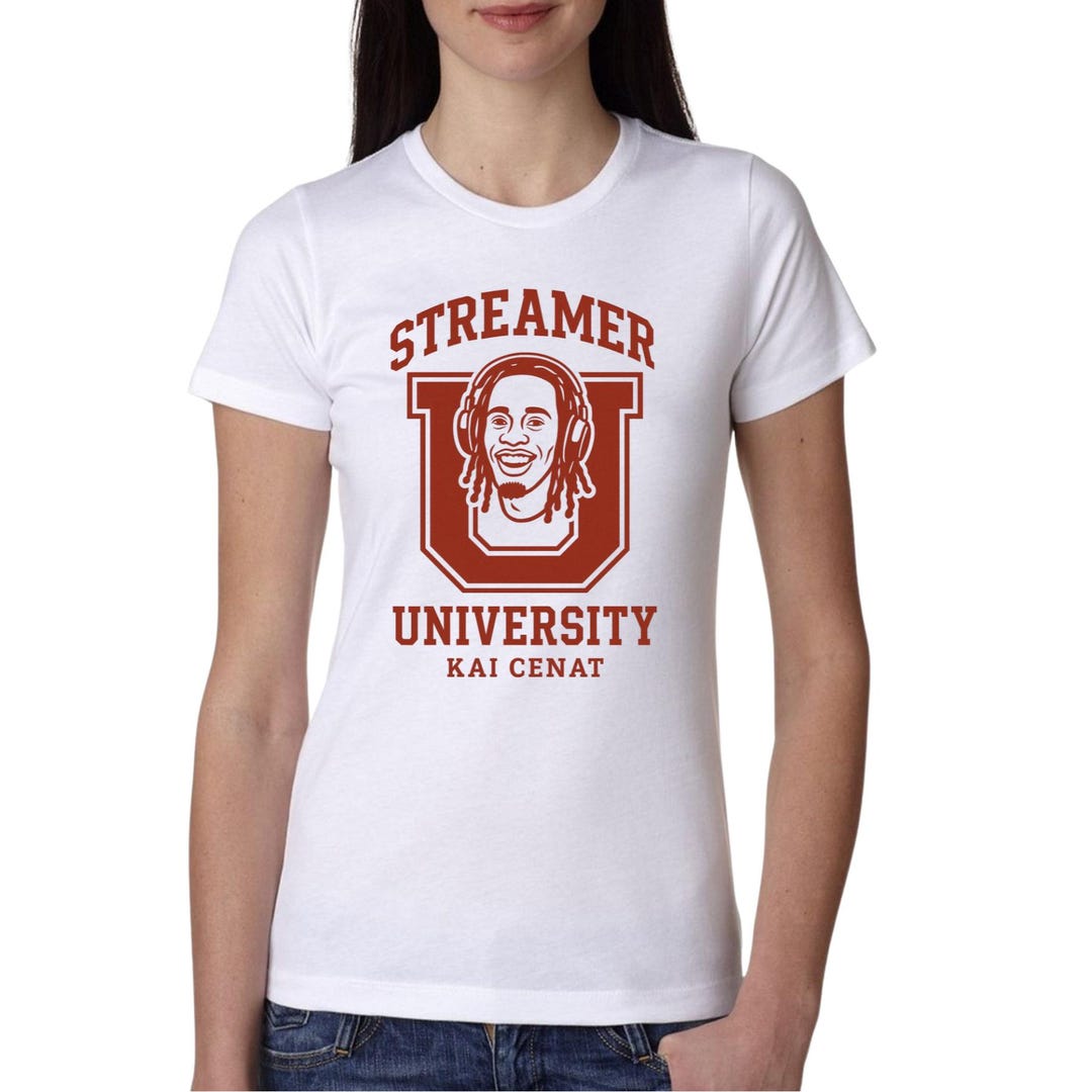 Streamer University Shirt Kai Cenat Inspired Tiktok Tee - Gamer ...