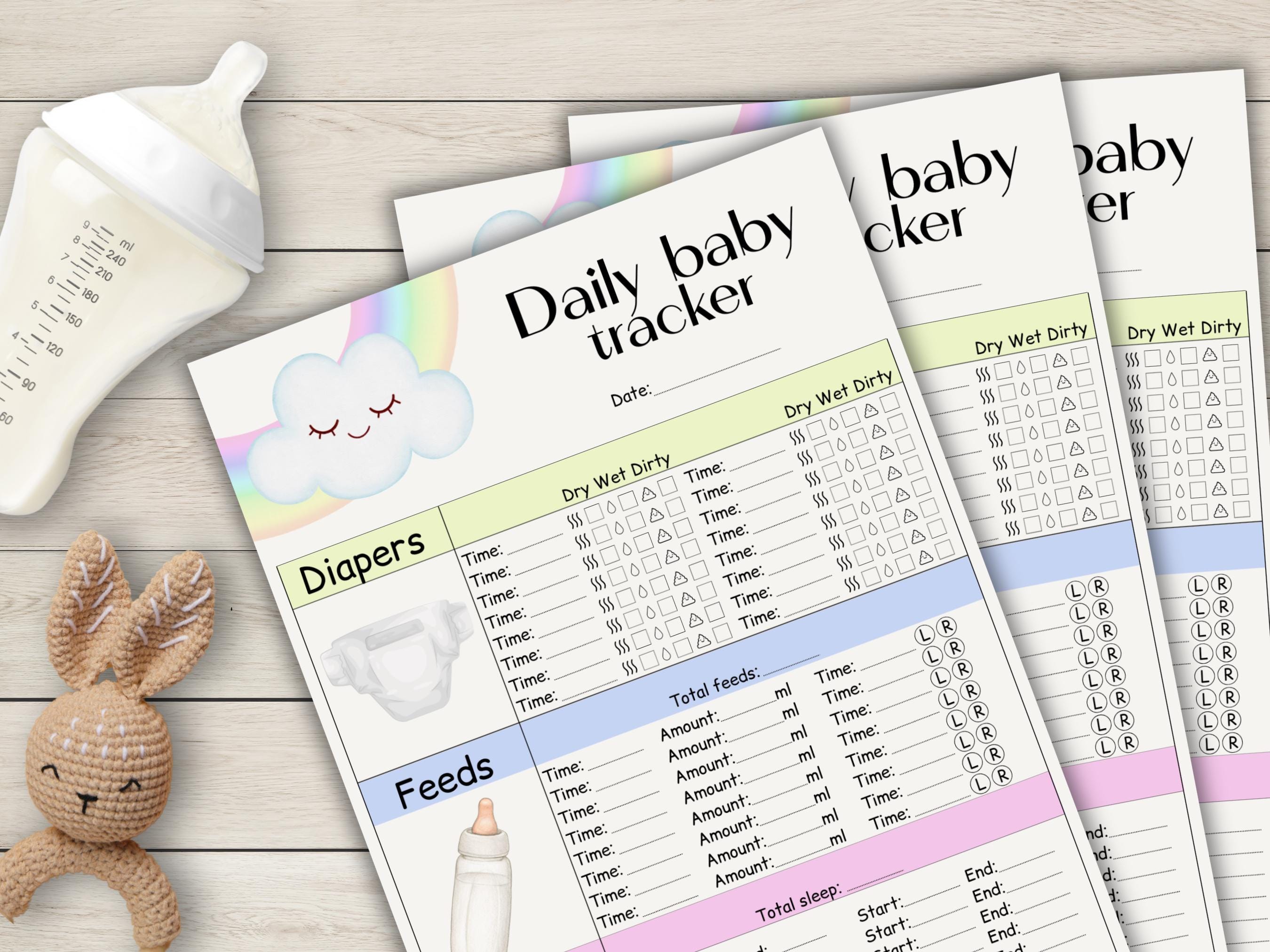 Daily Baby Tracker Printable: Newborn Routine Log (PDF) - Etsy