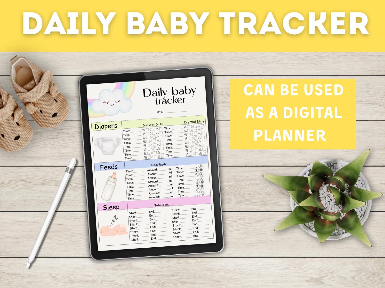 Daily Baby Tracker Printable: Newborn Routine Log (PDF) - Etsy