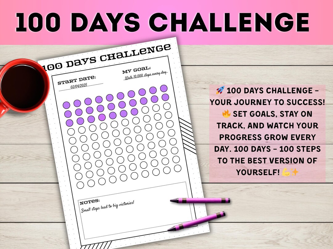100 Days Challenge, My Goals, Fitness Challenge, Fitness Tracker ...