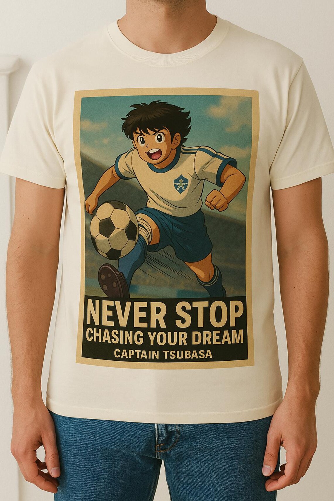 Captain Tsubasa Motivational Poster | Never Stop Chasing Your Dream ...