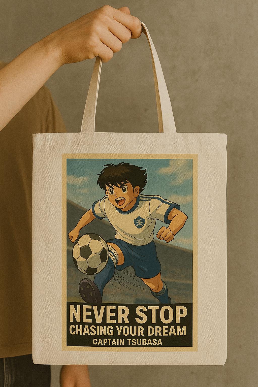 Captain Tsubasa Motivational Poster | Never Stop Chasing Your Dream ...