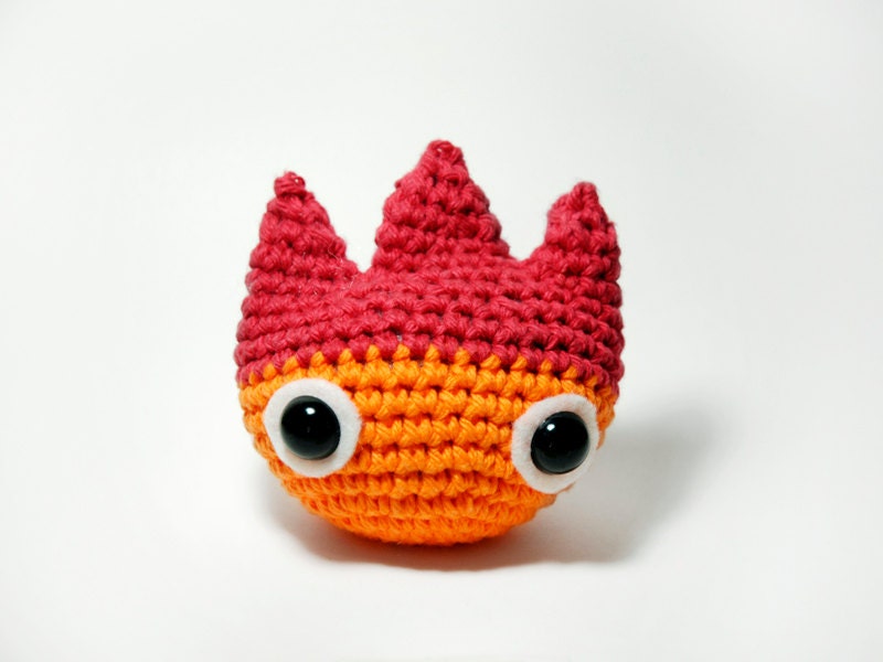PATTERN - Calcifer Crochet Fire Demon Amigurumi - Etsy UK