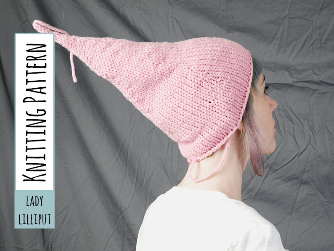PATTERN Knitted Pixie Hat or Night Cap - Etsy