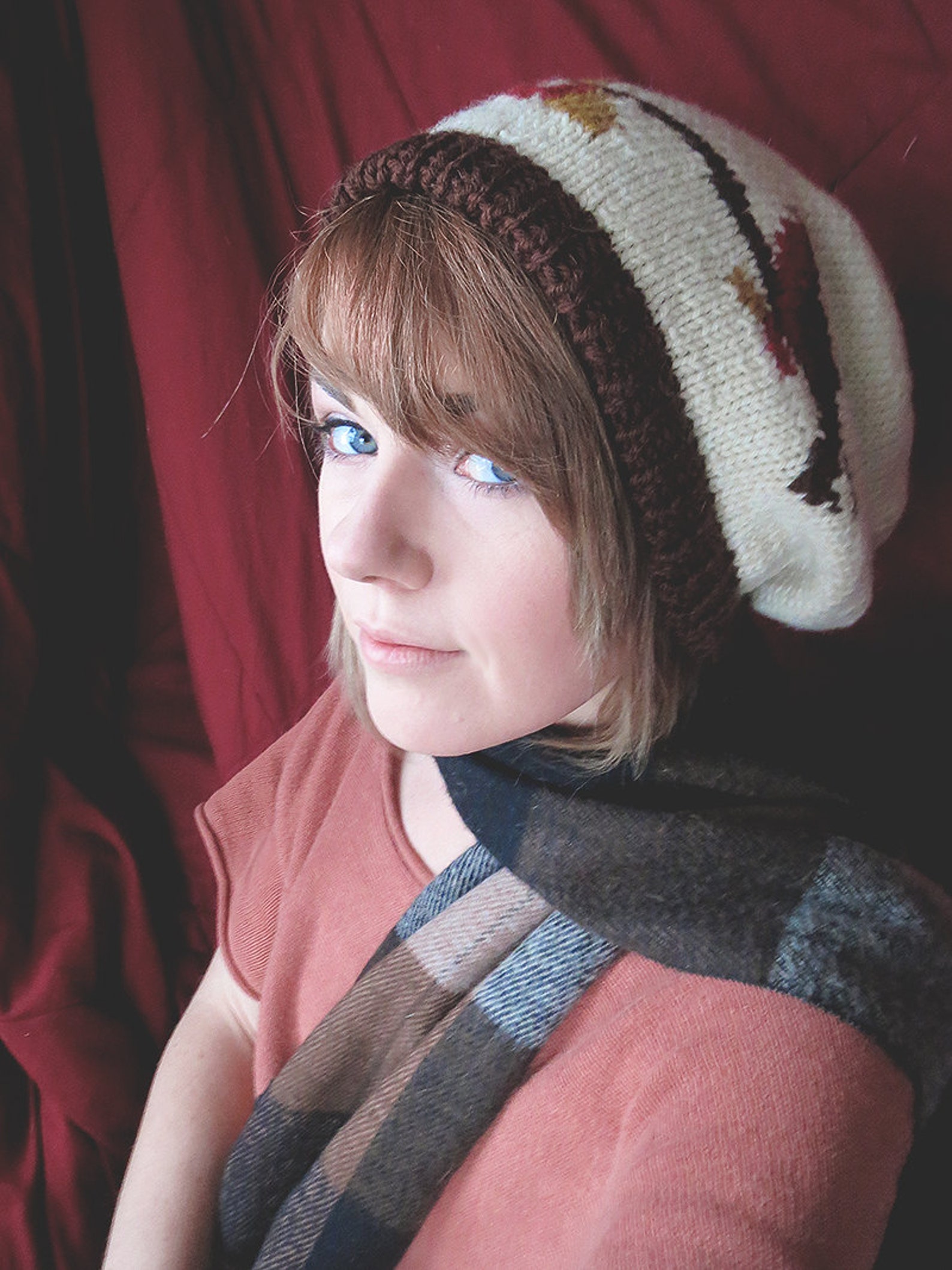 KNITTING PATTERN - Robin Redbreast Knit Slouchy Hat - Etsy