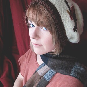 KNITTING PATTERN - Robin Redbreast Knit Slouchy Hat - Etsy