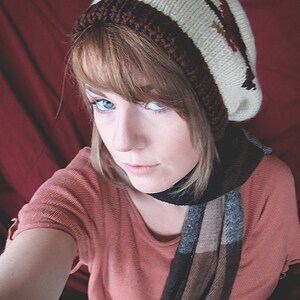 KNITTING PATTERN - Robin Redbreast Knit Slouchy Hat - Etsy
