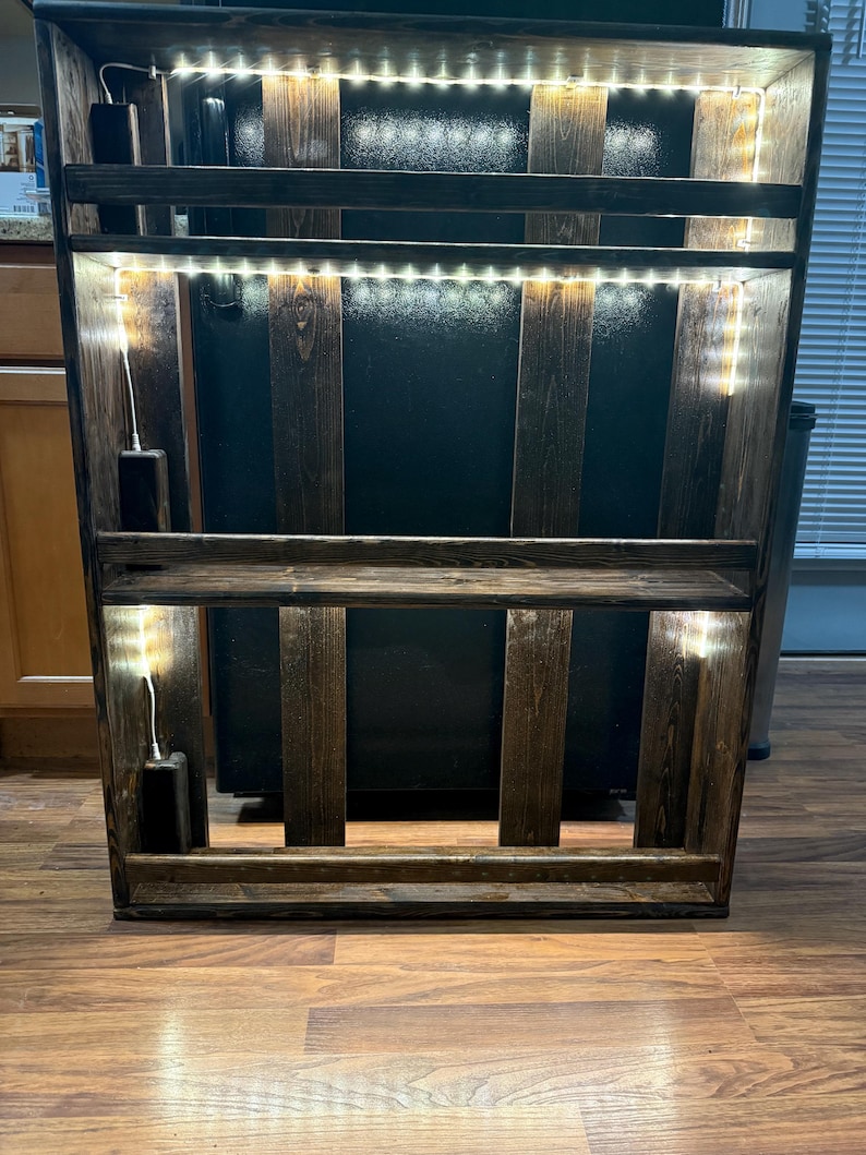 Bourbon Display| Whiskey Shelf| Bar Shelving| Liquor Holder| Kitchen ...