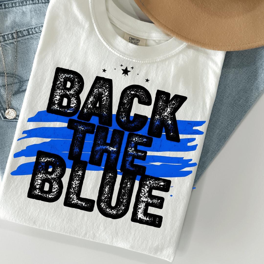 Back the Blue PNG, Police Support Sublimation, Thin Blue Line Clipart ...