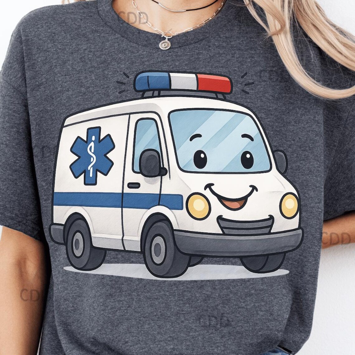 Cute Cartoon Ambulance PNG – Smiling EMT Van Clipart, Paramedic Vehicle ...