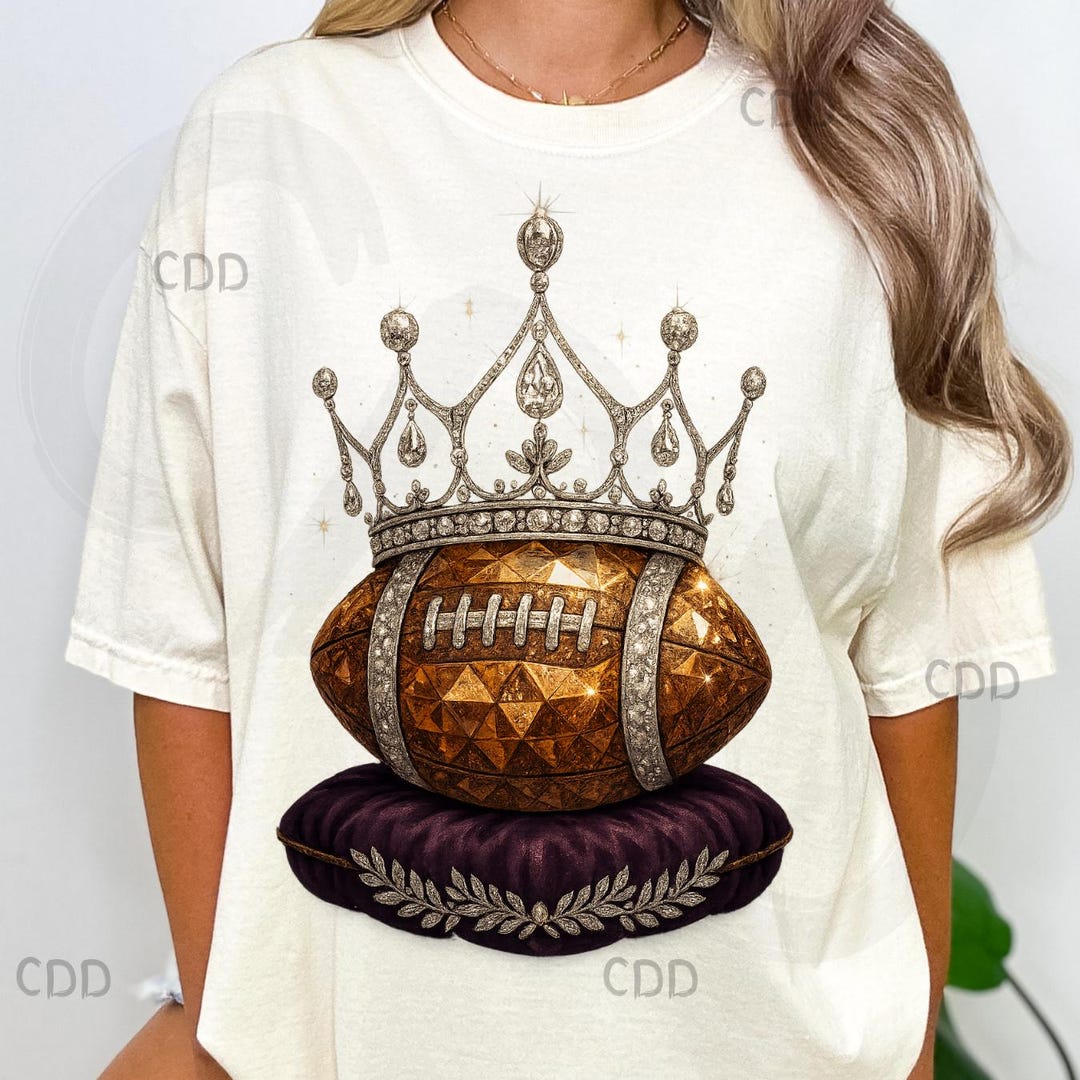 Football Crown Png, Glam Football Png, Jeweled Sports Png, Luxury ...
