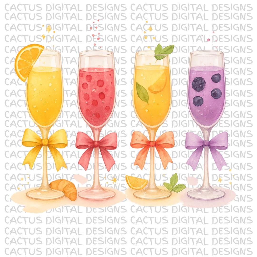 Watercolor Mimosa PNG, Orange Berry Citrus Blueberry Clipart, Champagne ...