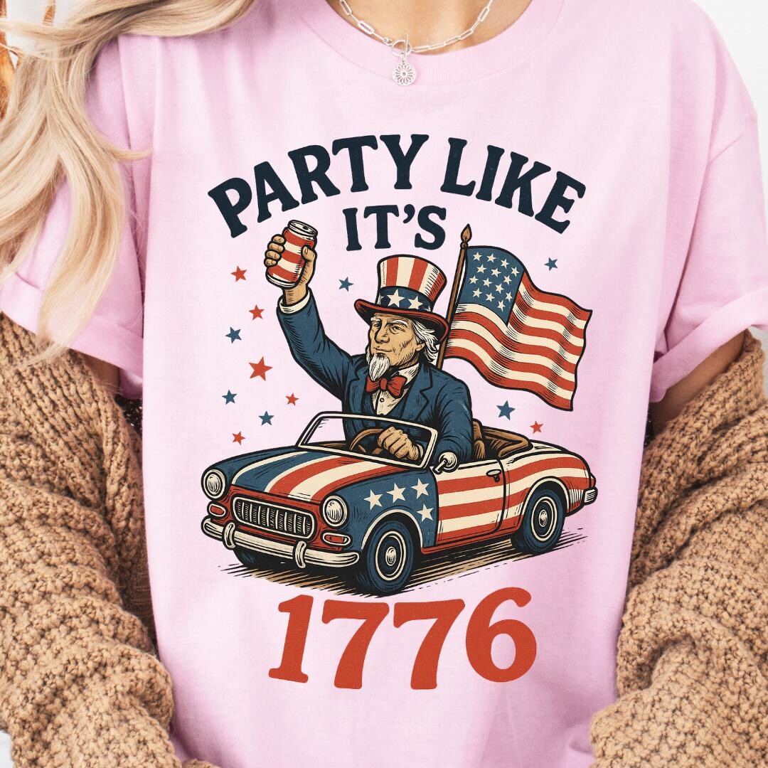 Party Like It's 1776 PNG, Uncle Sam 4th of July Sublimation, Patriotic ...