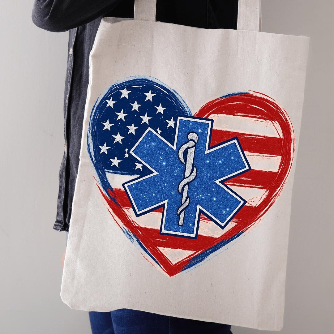 EMS American Flag Heart Png, EMT Life Sublimation Design, Emergency ...