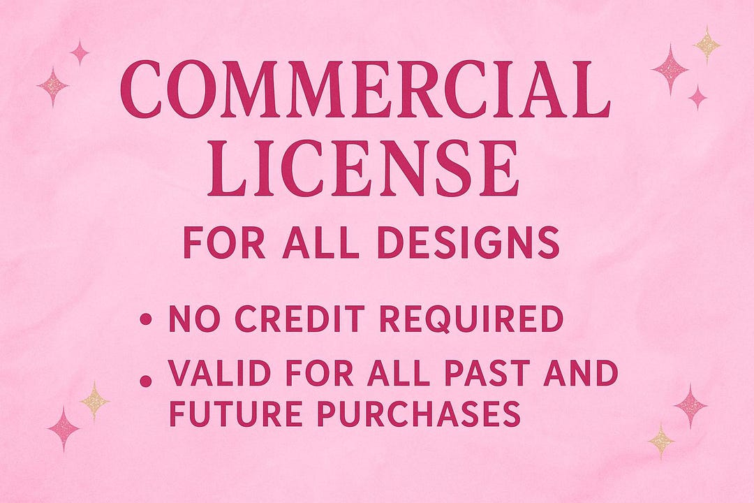Commercial License for PNG Designs | Lifetime Use | No Credit Required ...