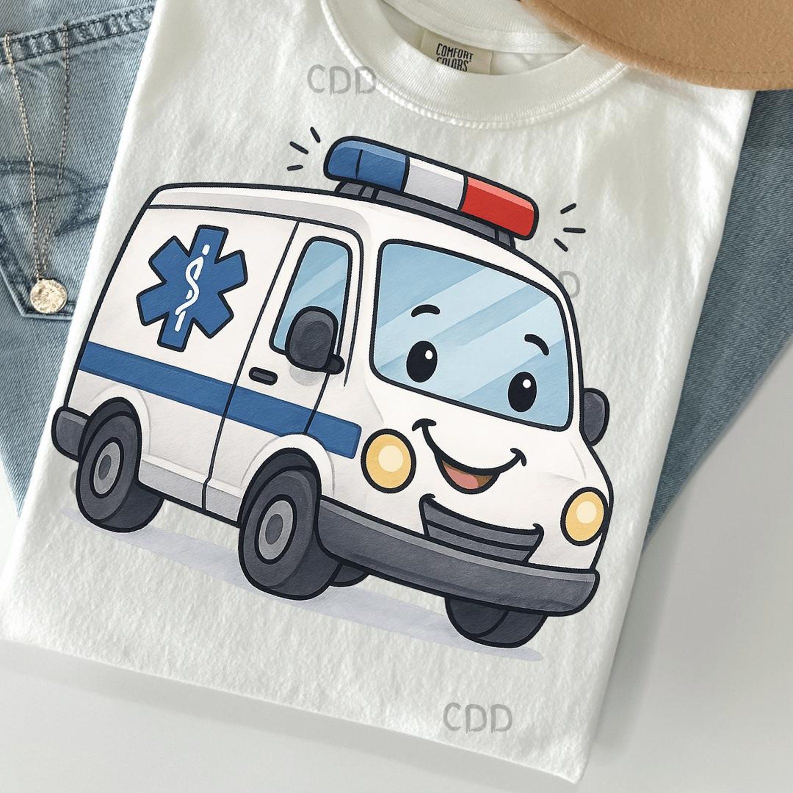 Cute Cartoon Ambulance PNG – Smiling EMT Van Clipart, Paramedic Vehicle ...