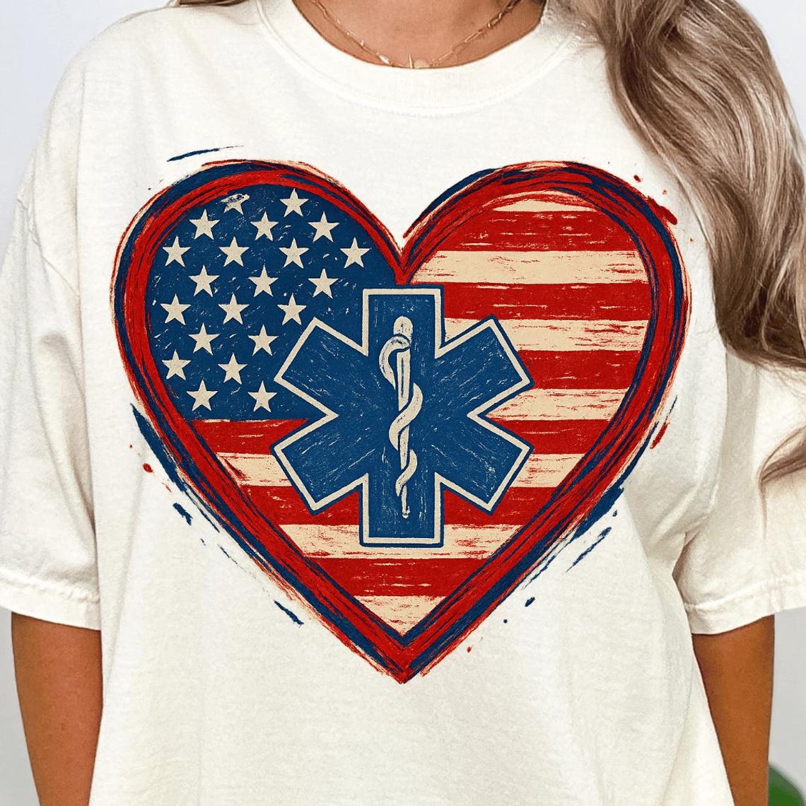 Patriotic EMT Png, EMS Heart Sublimation, Emergency Medical Technician ...