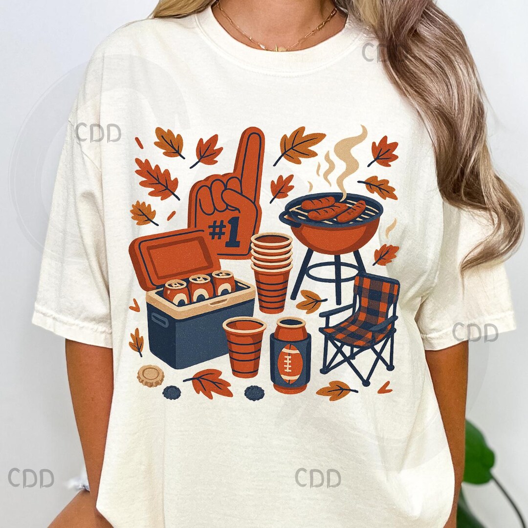 Tailgate Party Png, Football Grill Png, Fall Game Day Png, Cooler Solo ...