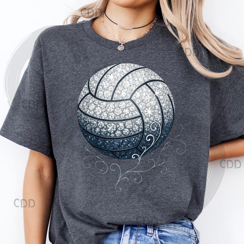 Rhinestone Volleyball Png, Glitter Volleyball Clipart, Silver Sparkle ...