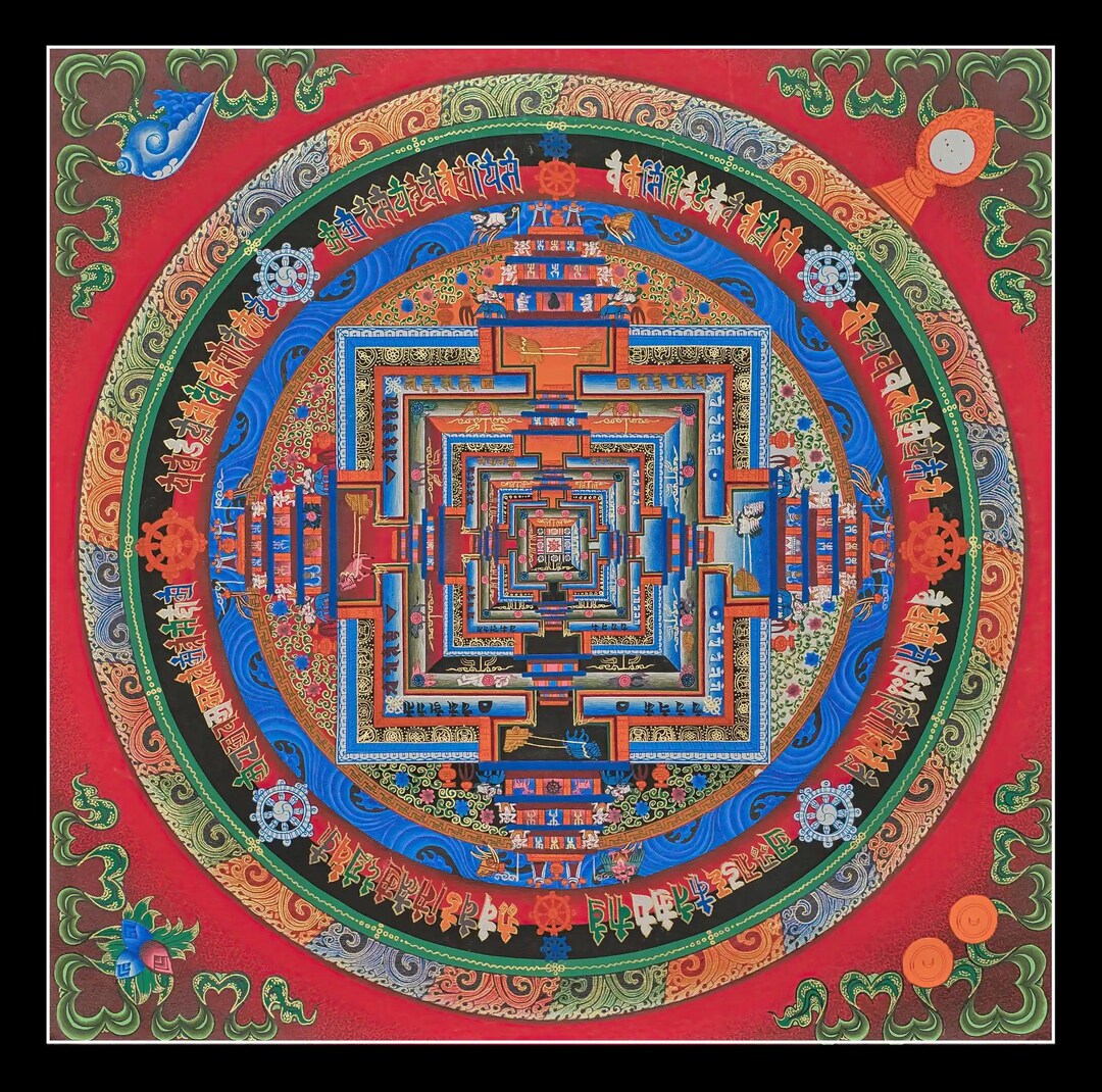 Kalachakra Wheel of Time Mandala - Buddha's Art of Healing - Etsy