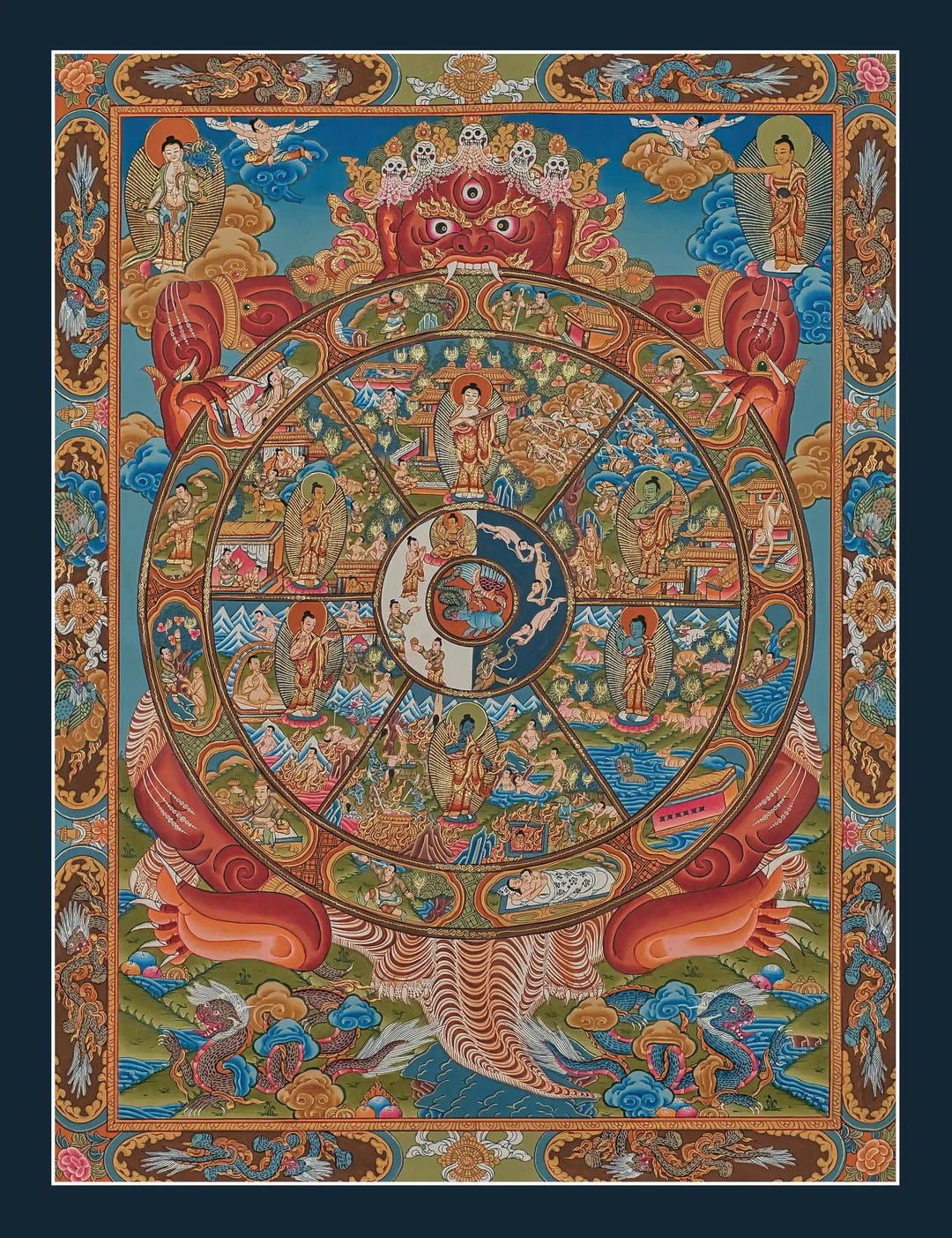 Buddhism Wheel of Life - Etsy