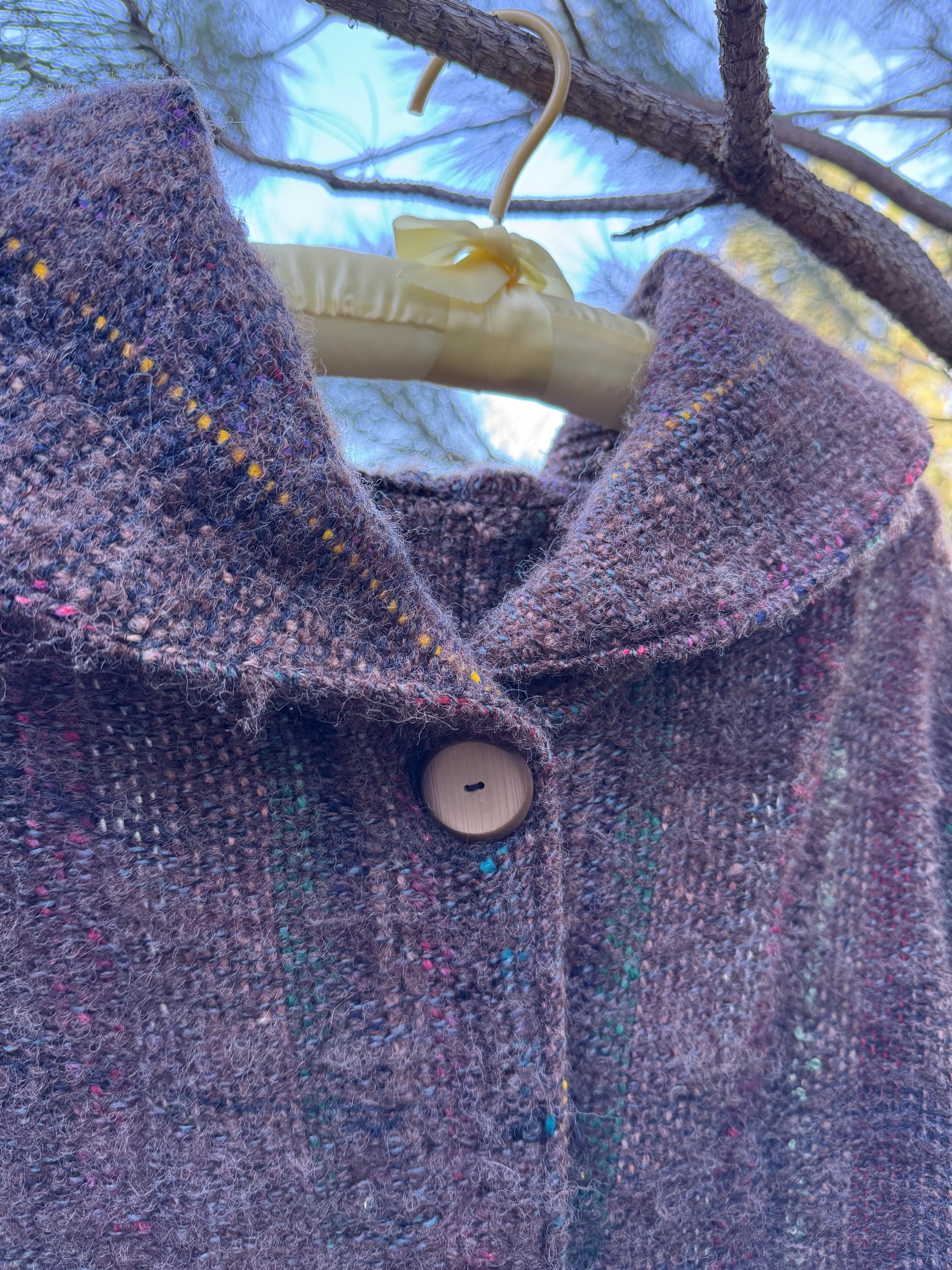 Custom Handwoven Wool Blend Jacket Fabric Loom Created One of a Kind ...