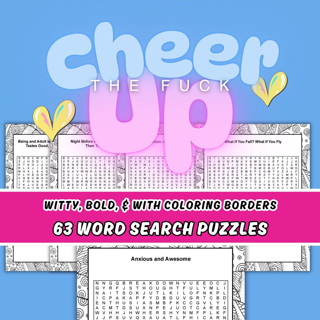 Swear Word Search Coloring Book: 63 Hilarious Adult Puzzles (digital ...