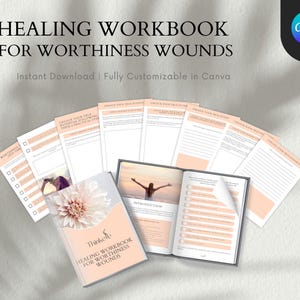 Healing Workbook for Worthiness Wounds Editable Canva Workbook for ...