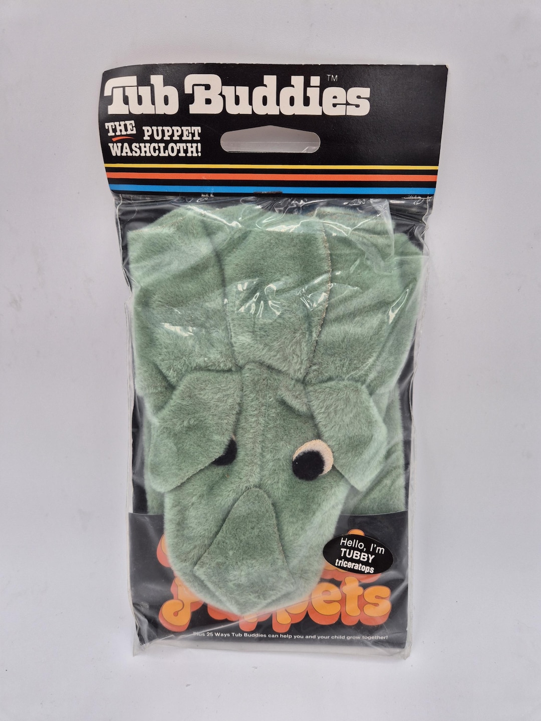 Vintage 1982 Tub Buddies Bathtub Bath Puppets Tubby Triceratops - Etsy