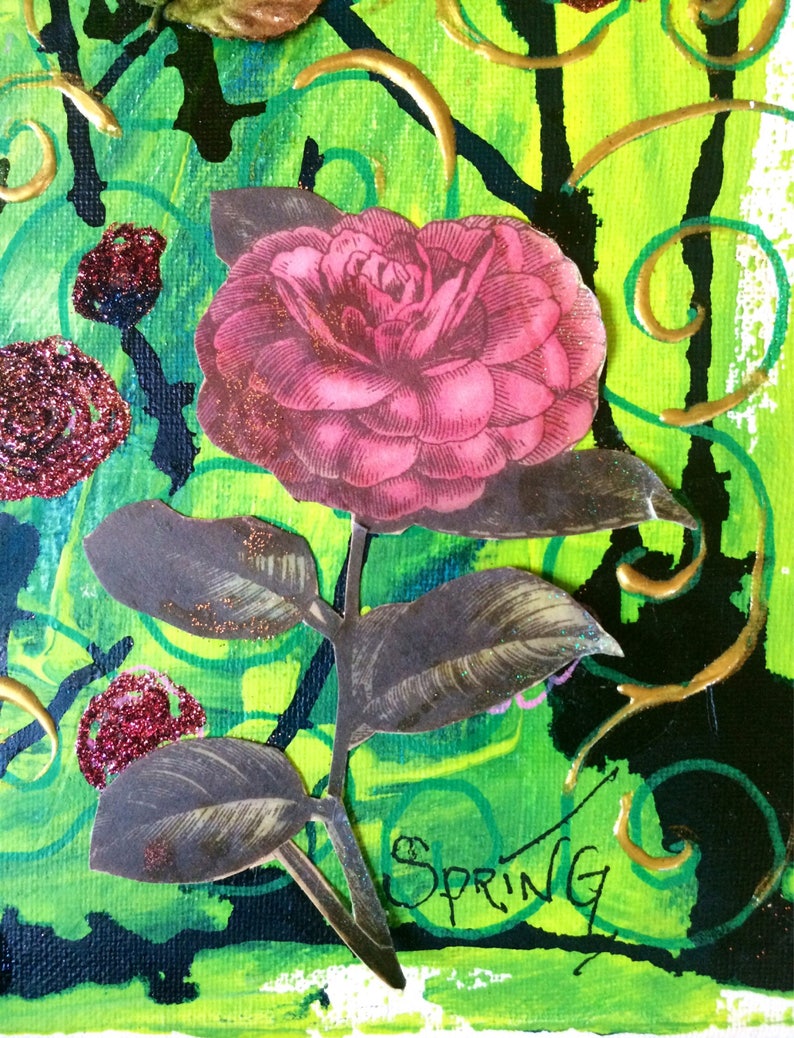 Deer Frida by Spring Frida Kahlo ORIGINAL PAINTING 18x24 Acrylic on ...