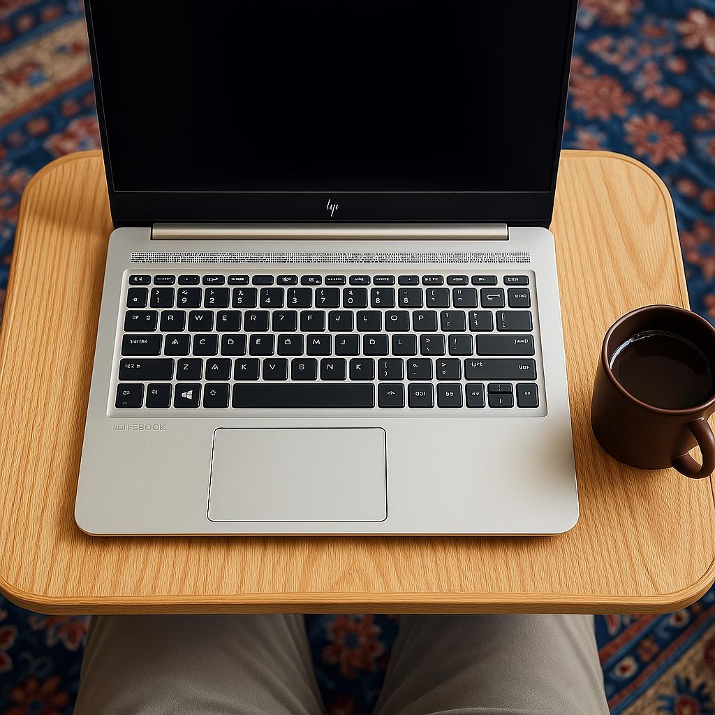 Laptop Table - Foldable Lap Laptop Desk - Wood Computer Desk - Laptop ...