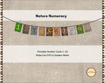 Beach Number Cards Sand Shells Seaside 0-10 Numbers Printable EYFS ...