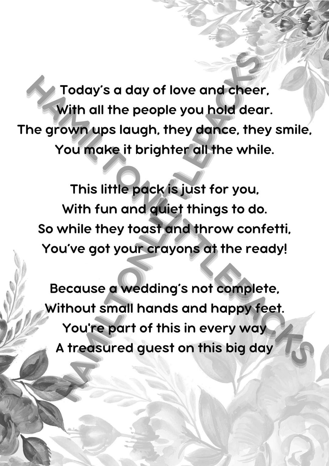 Kids Wedding Activity Pack, Printable Wedding Colouring, Children at ...