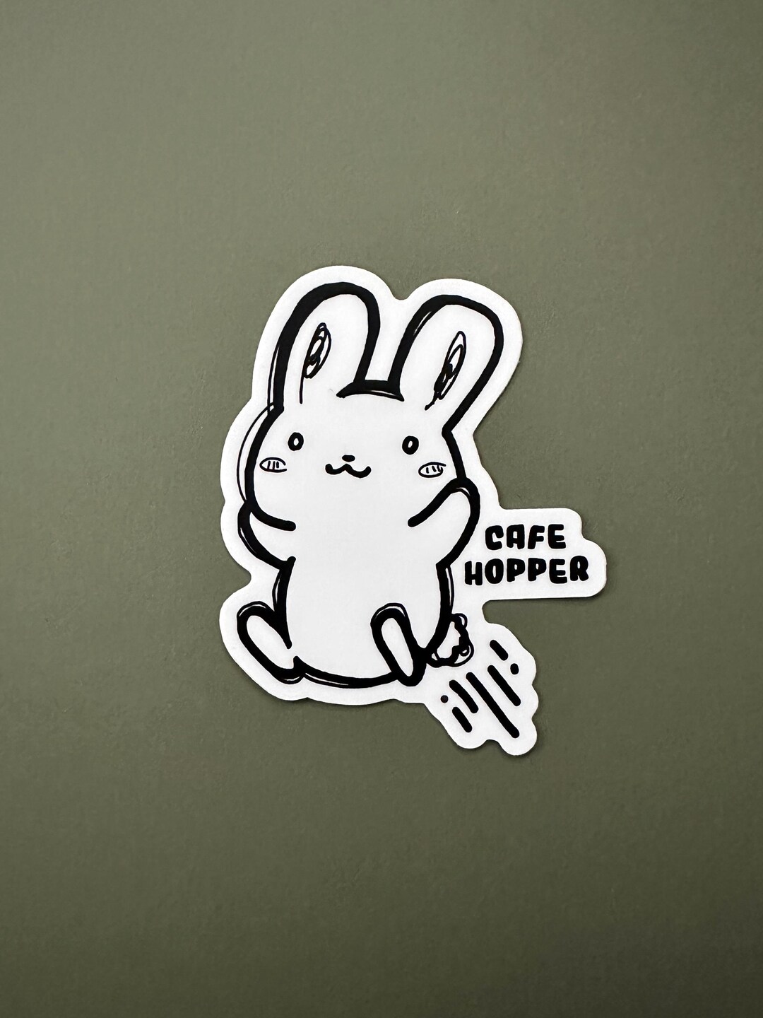 Cafe Hopper 3" Vinyl Sticker - Etsy