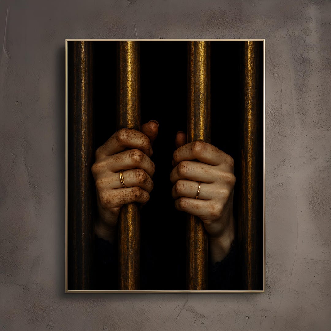 Gilded Prison | Victorian Fine Art Print | Dark Academia Art ...