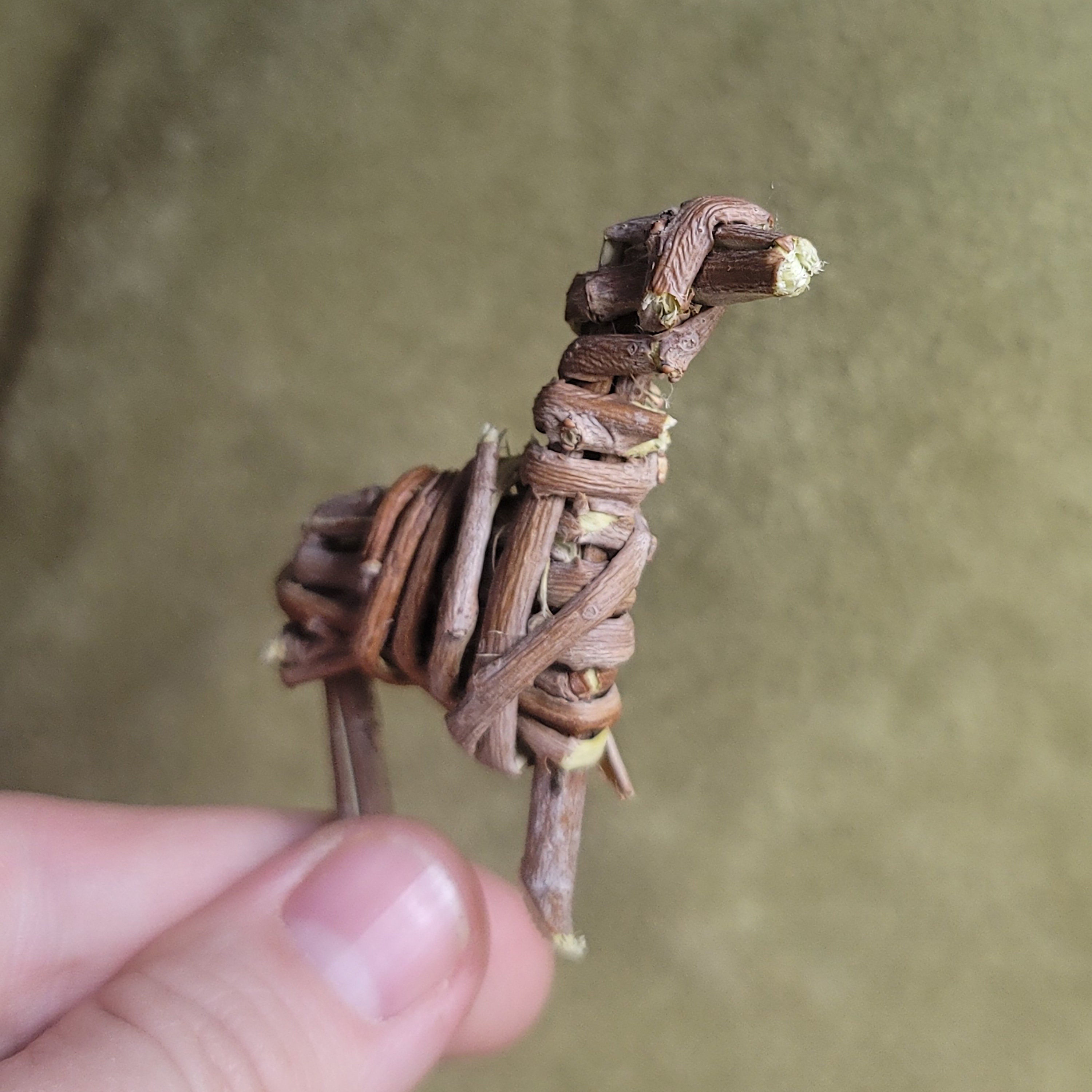 Split Twig Willow Deer Figurine Modern Reproduction of - Etsy