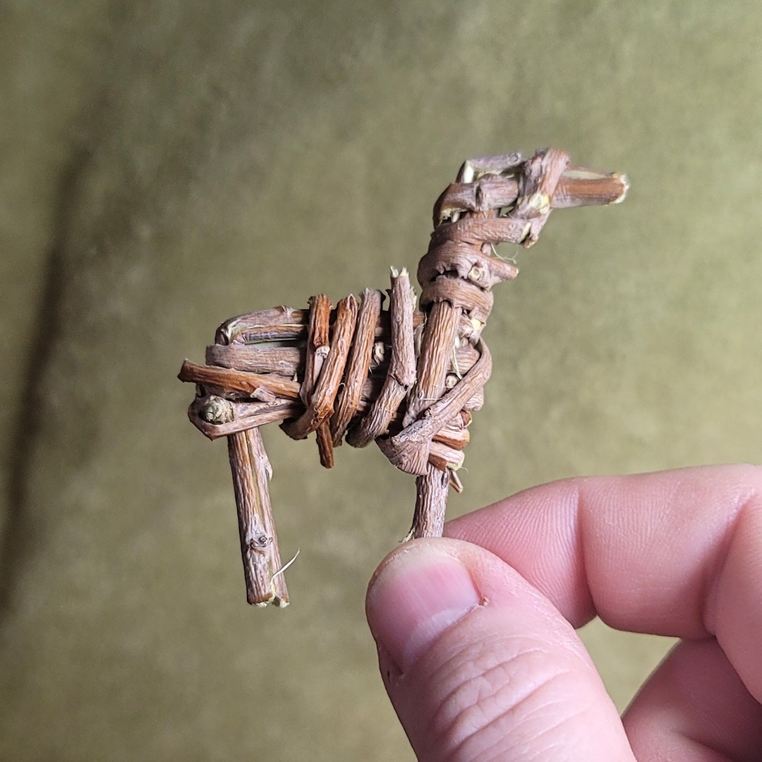 Split Twig Willow Deer Figurine - Modern Reproduction of Ancient ...