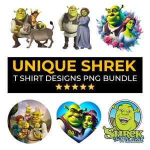 Shrek Bundle PNG , Shrek Clipart, High Quality Digital Files for Shrek ...
